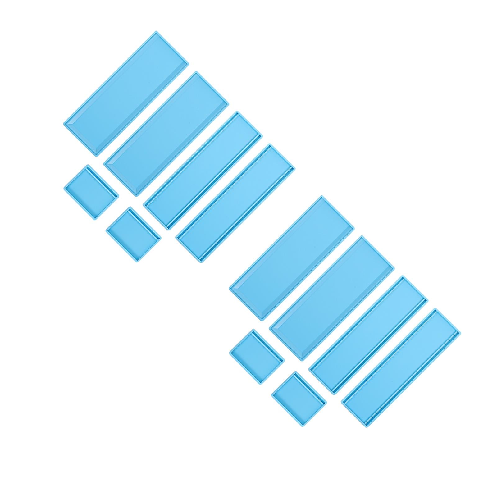 HOMEMAXS 2 Sets Domino Box Silicone Mold Box Resin Casting Mold Domino ...