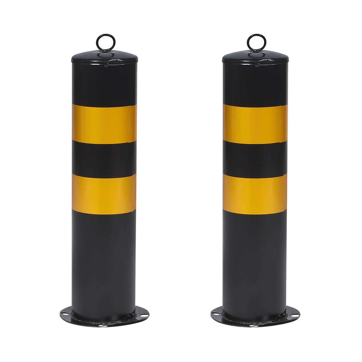 HOMEMAXS 2 Sets Driveway Security Post Safety Warning Column Road ...