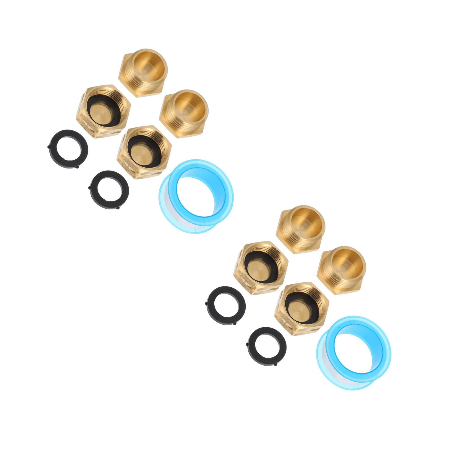 HOMEMAXS 2 Sets Garden Hose Adapter 3/4” Female 3/4” Male Connector ...