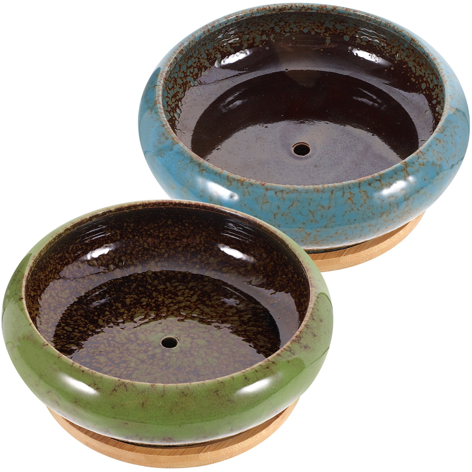 HOMEMAXS 2 Sets Glazed Plant Pot Kiln Variable Flow Old Pile Flowerpot ...