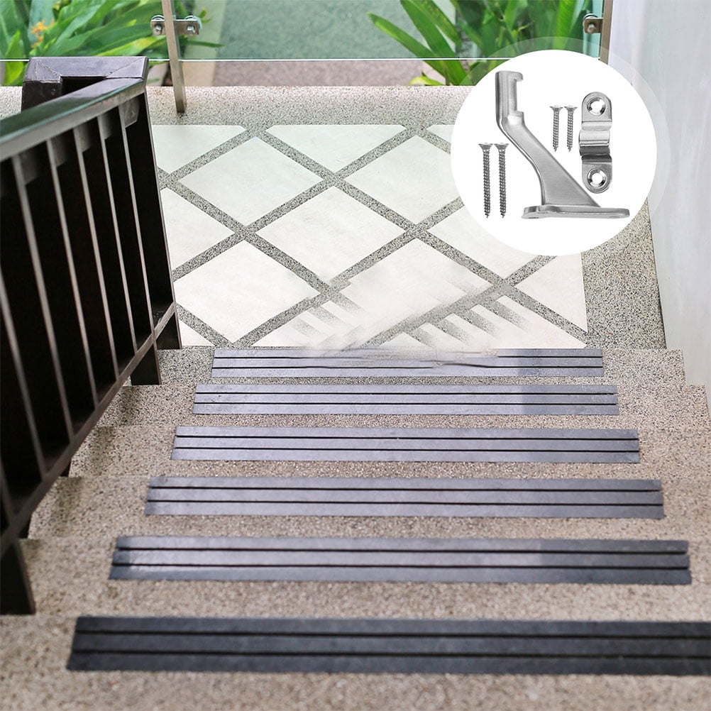 2 Sets Heavy Duty Stair Brackets Staircase Handrail - Walmart.com