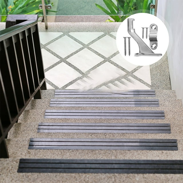 HOMEMAXS 2 Sets Heavy Duty Stair Brackets Staircase Handrail - Walmart.com