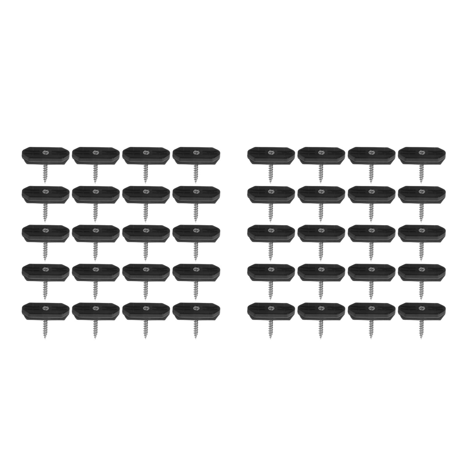 HOMEMAXS 2 Sets of Hidden Deck Clips Plastic Fasteners with Screws ...