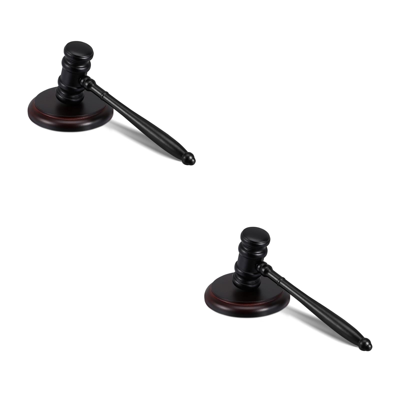HOMEMAXS 2 Sets Judge Gavel And Block Set Wood Legal Gavel And Sound ...