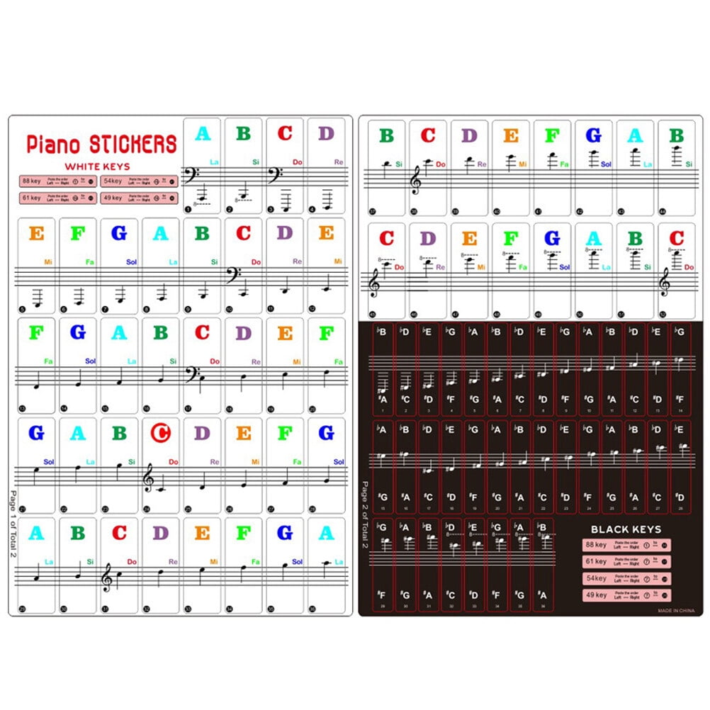 HOMEMAXS 2 Sets Keyboard Keys Replacement Piano Beginner Accessories ...
