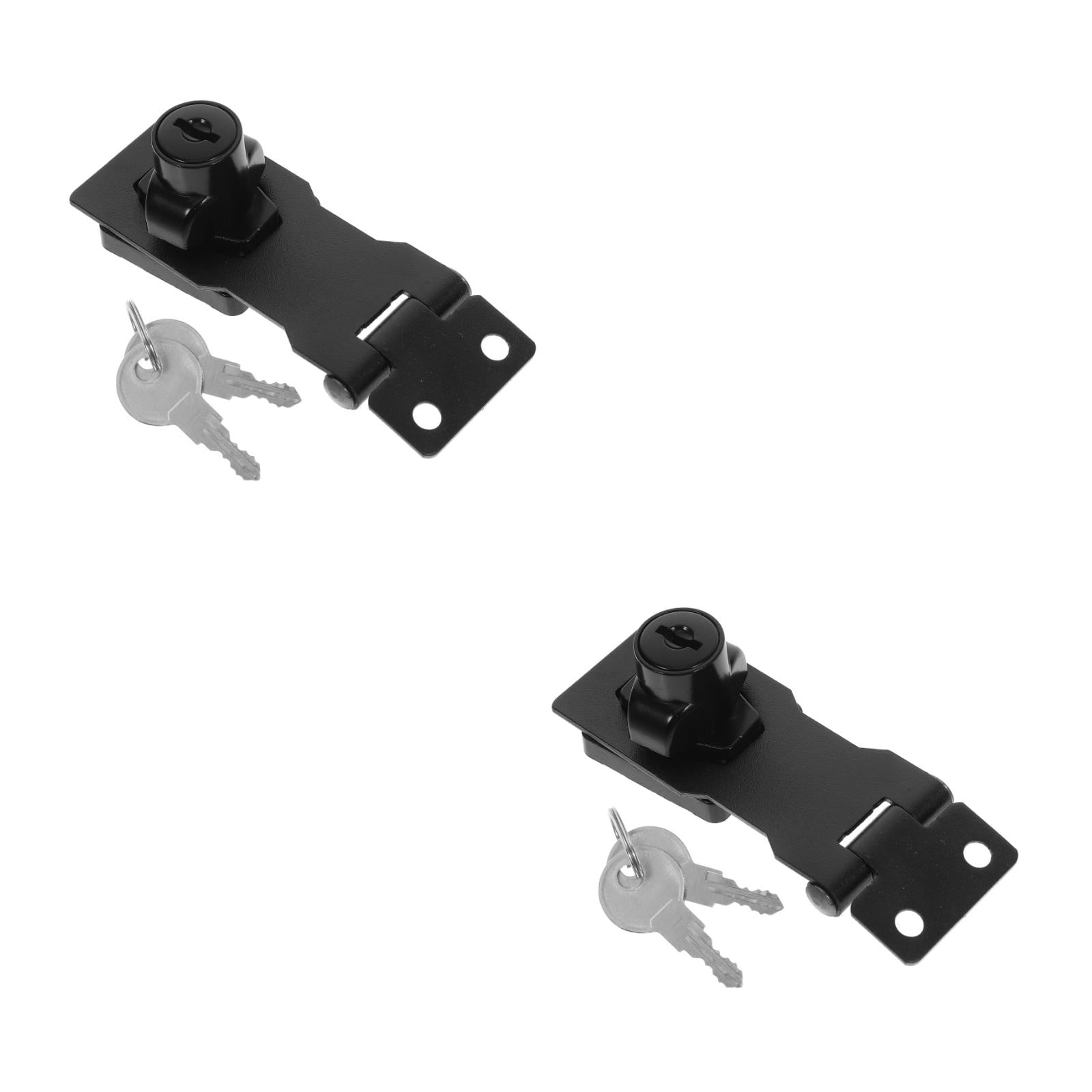HOMEMAXS 2 Sets Keyed Hasp Lock For Metal Cabinets Cabinet Lock With ...