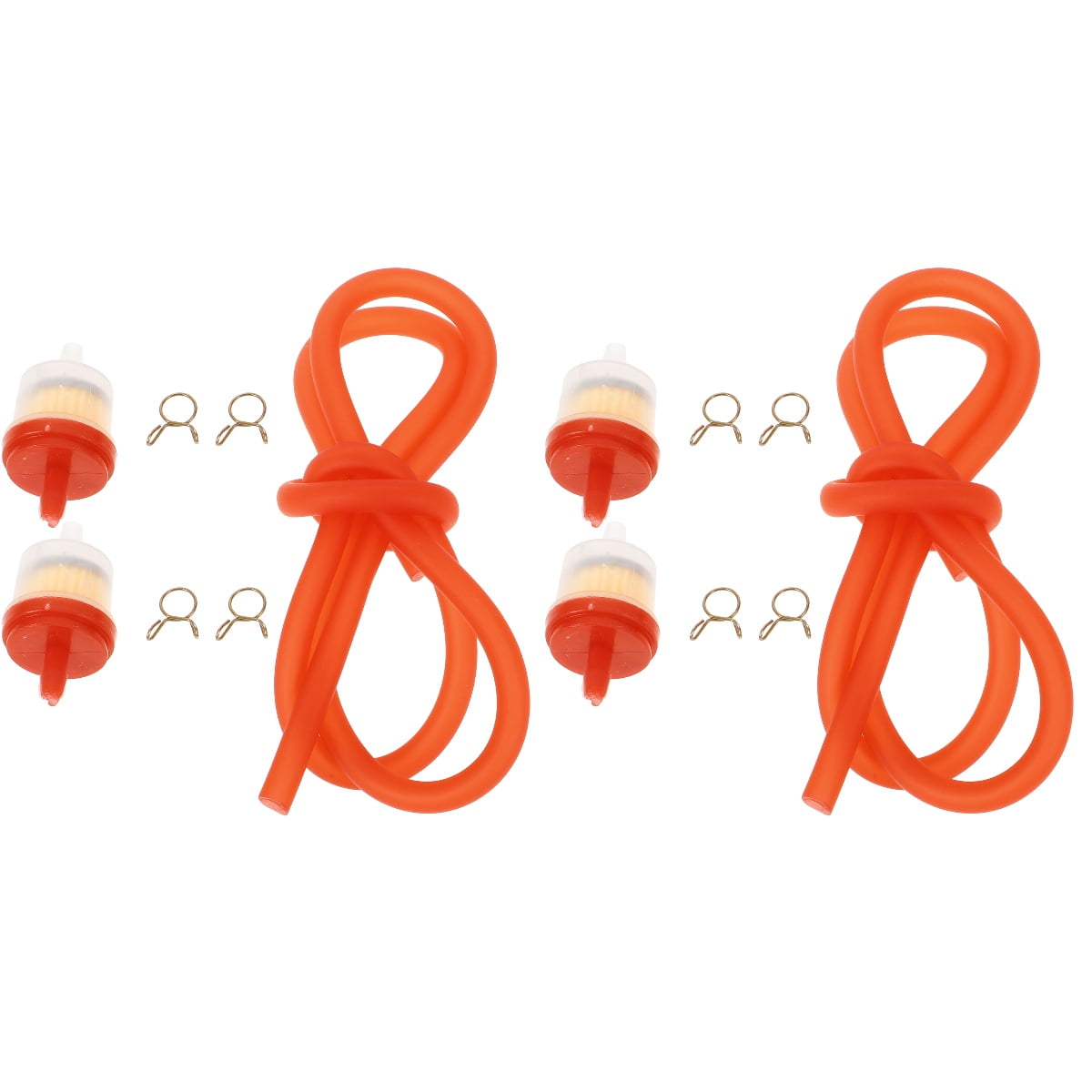 HOMEMAXS 2 Sets Line Oil Filter Clamps Kits Motorcycles Hose ...