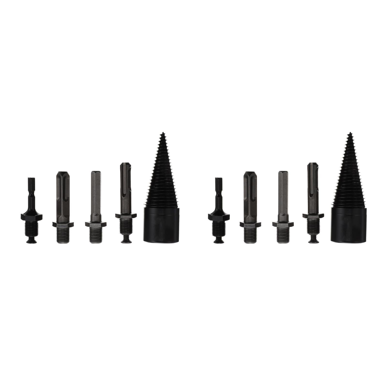 HOMEMAXS 2 Sets Log Splitter Drill Bit Firewood Kindling Wood Splitter ...