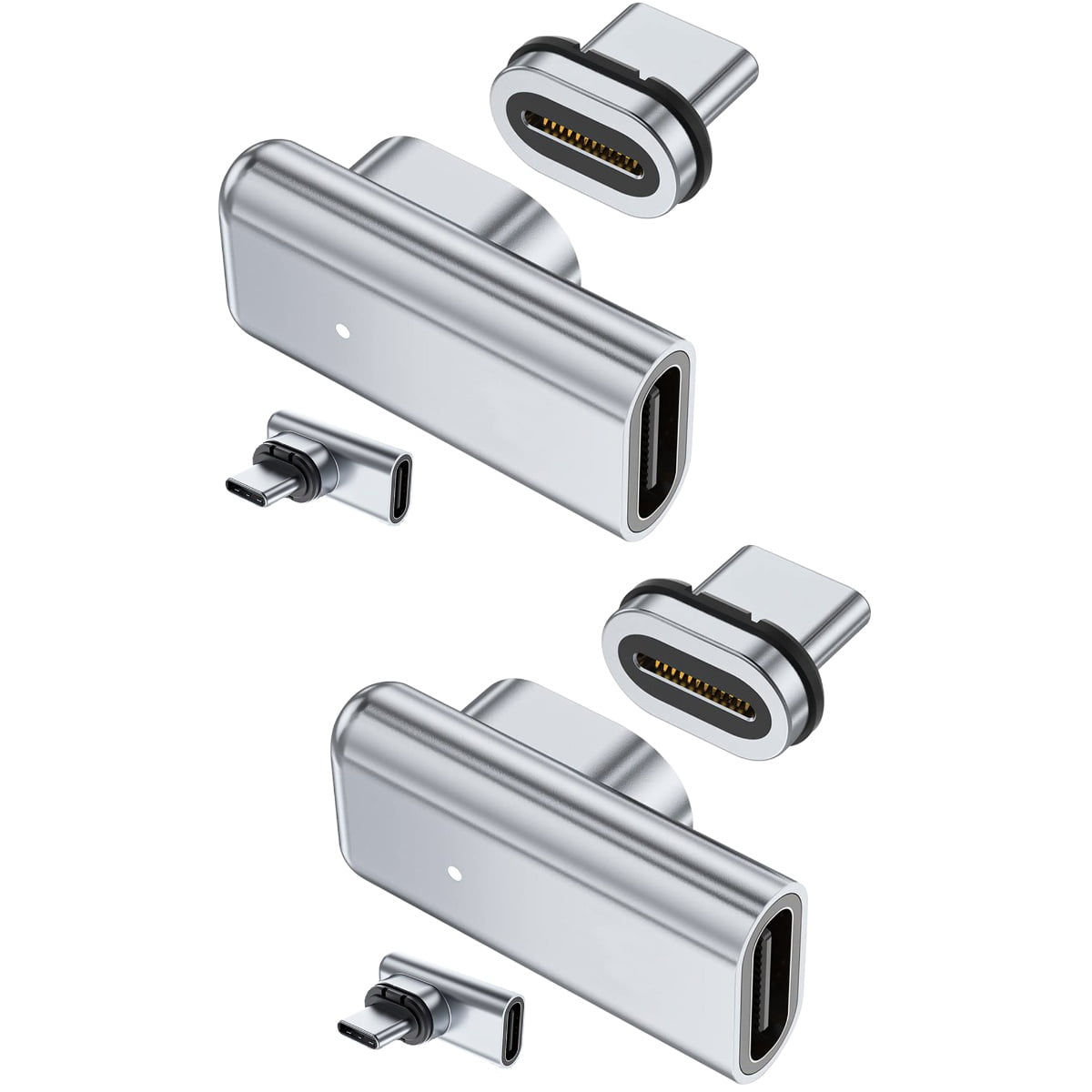 2 Sets Magnetic Usb Cable Adapter 100w Connector Magnetic Connector Tip ...