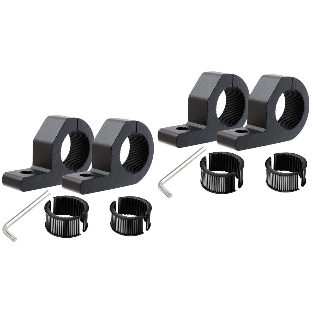 HOMEMAXS 2 Sets Motorcycle Light Bracket Tube Holder Clamp Spotlight ...