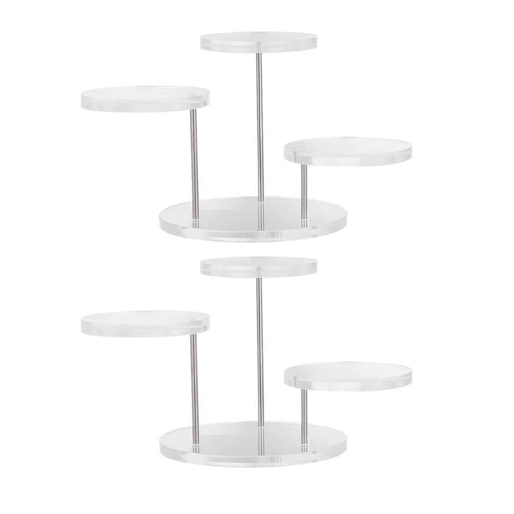 HOMEMAXS 2 Sets Multi-layer Display Stand Bracket Clothes Hanger Ring ...