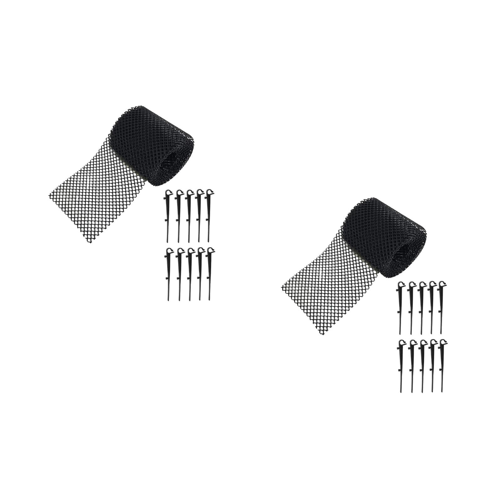 2 Sets Practical Gutter Guard Plastic Downspout Mesh Guard Home Gutter ...