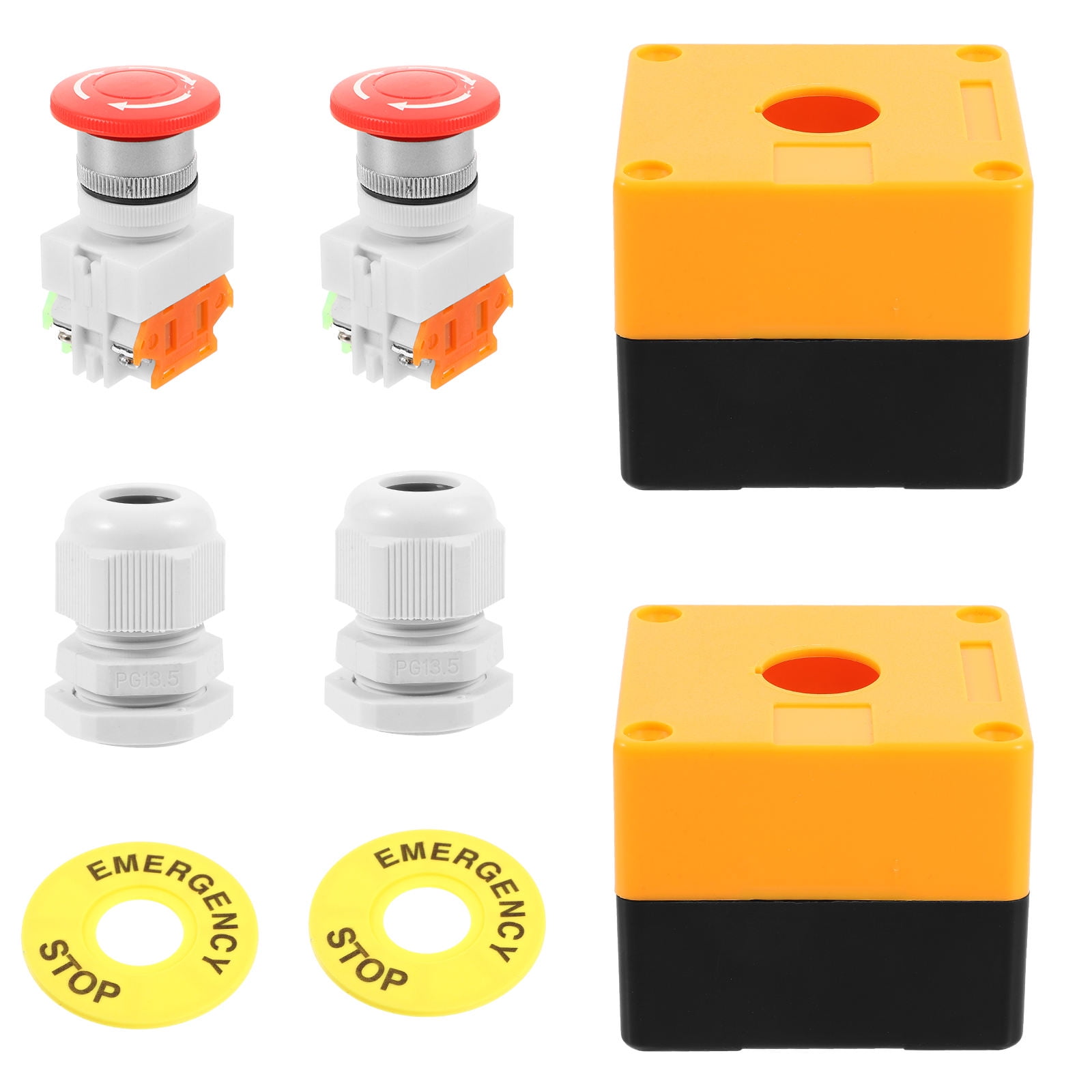 HOMEMAXS Emergency Stop Button Switch for Pet Use Plastic 2 Sets - Walmart.com