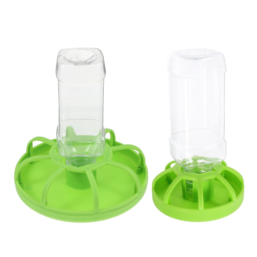 HOMEMAXS 2 Sets Quail Feeding Tray Plastic Poultry Feeder Chicken Food ...