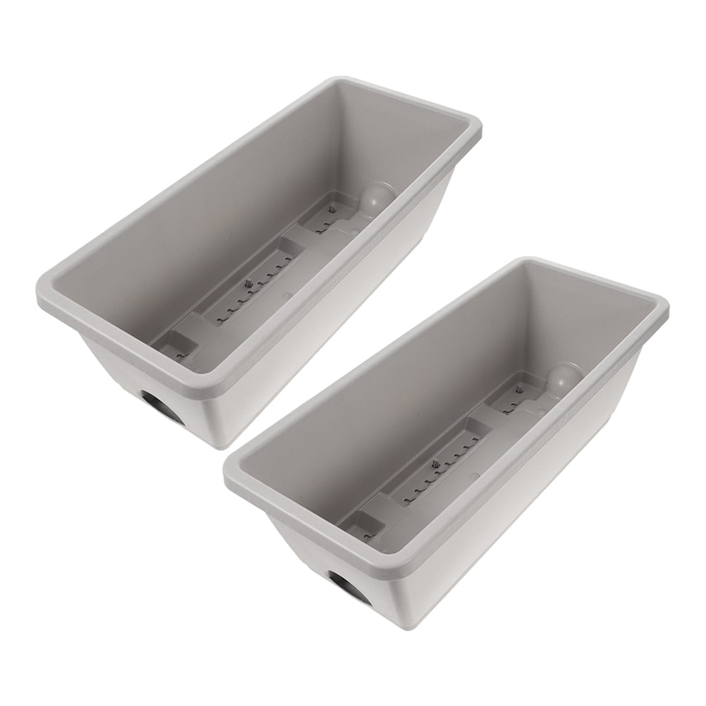 HOMEMAXS 2 Sets Rectangle Plant Pot Succulent Planter Box Planter ...