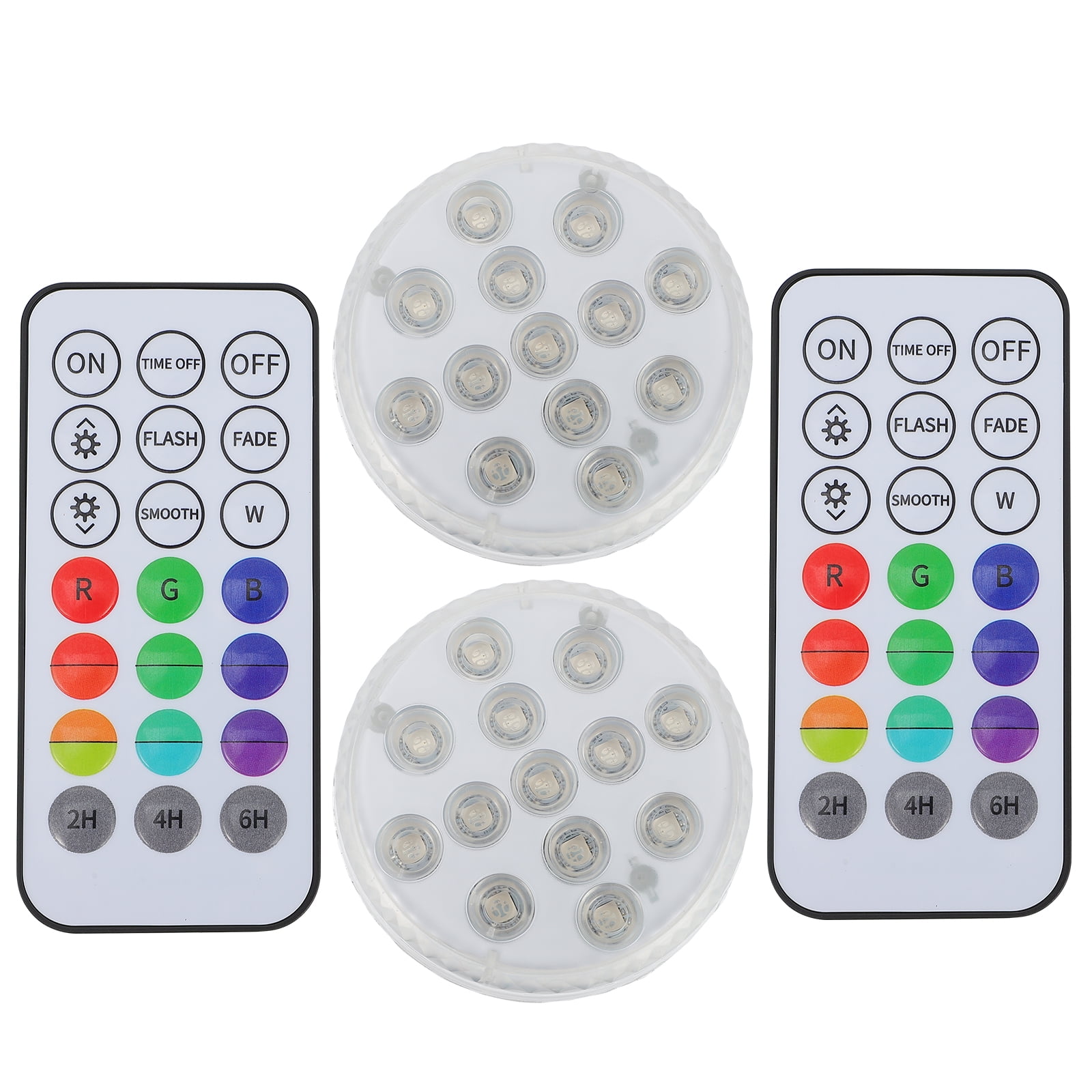 HOMEMAXS 2 Sets Remote Control Diving Light Swimming Pool Controlled ...