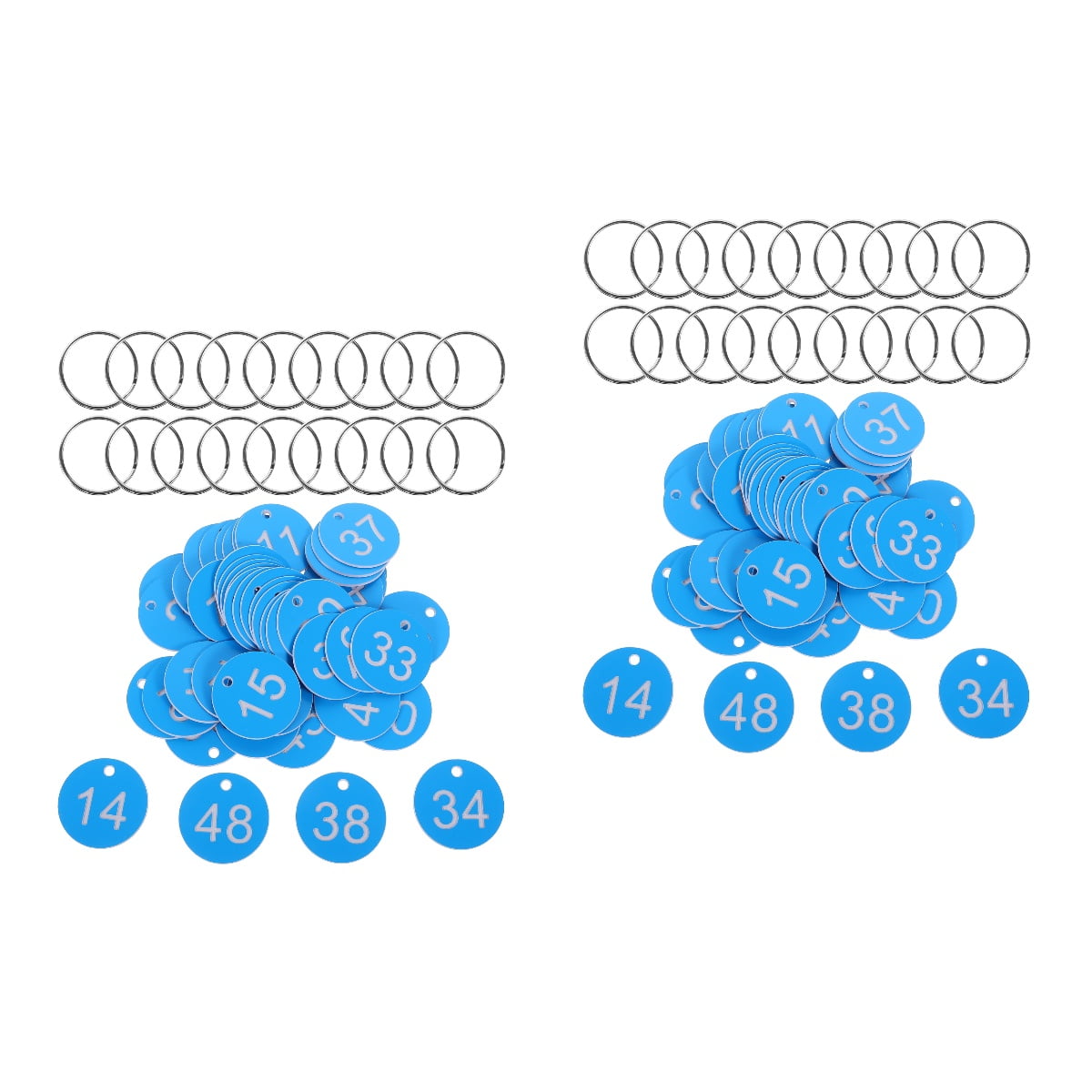 HOMEMAXS 2 Sets Round Numbered Key Tags Valve Tags Valve Marking Tags ...