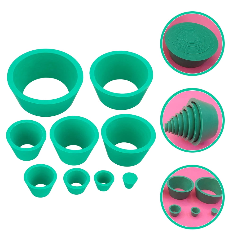 HOMEMAXS 2 Sets Rubber Funnel Stopper Filter Adapter Filtering Tools ...