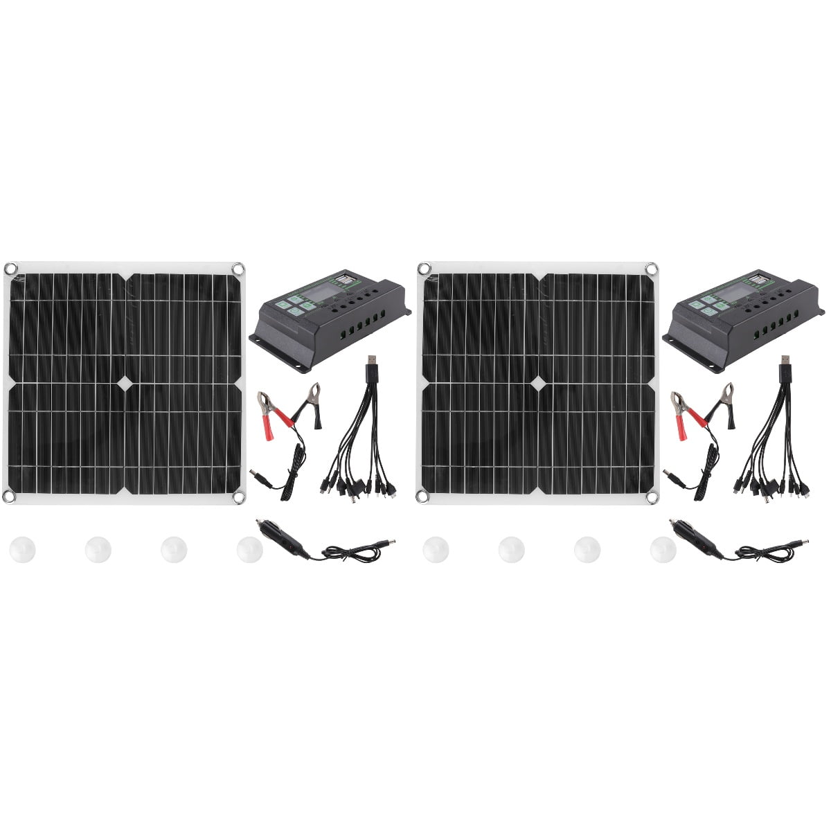HOMEMAXS 2 Sets Solar Panel Board Vehicle Charger Monocrystalline ...