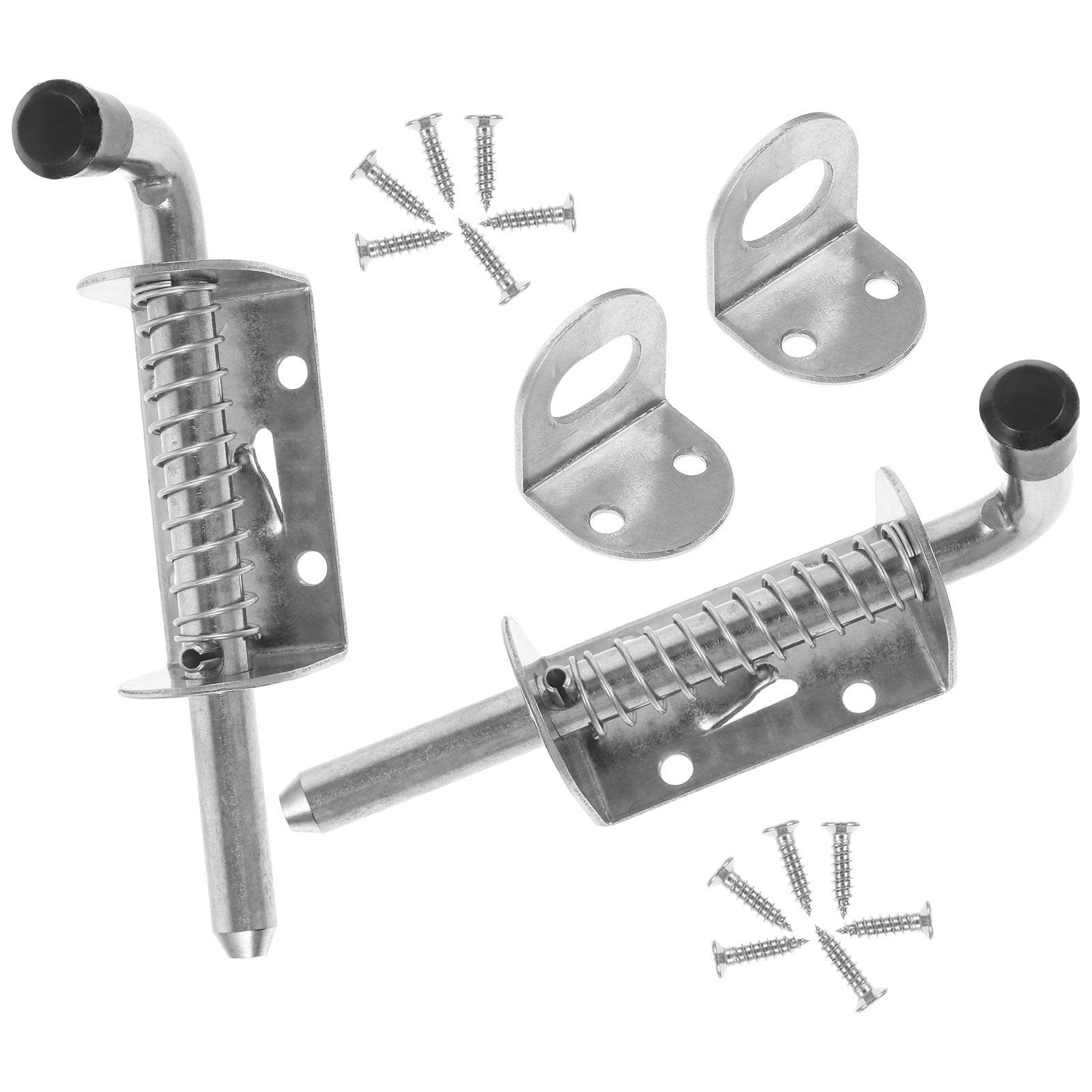 HOMEMAXS 2 Sets Spring Latch Bolt Knob Chain Sliding Barn Door Lock ...