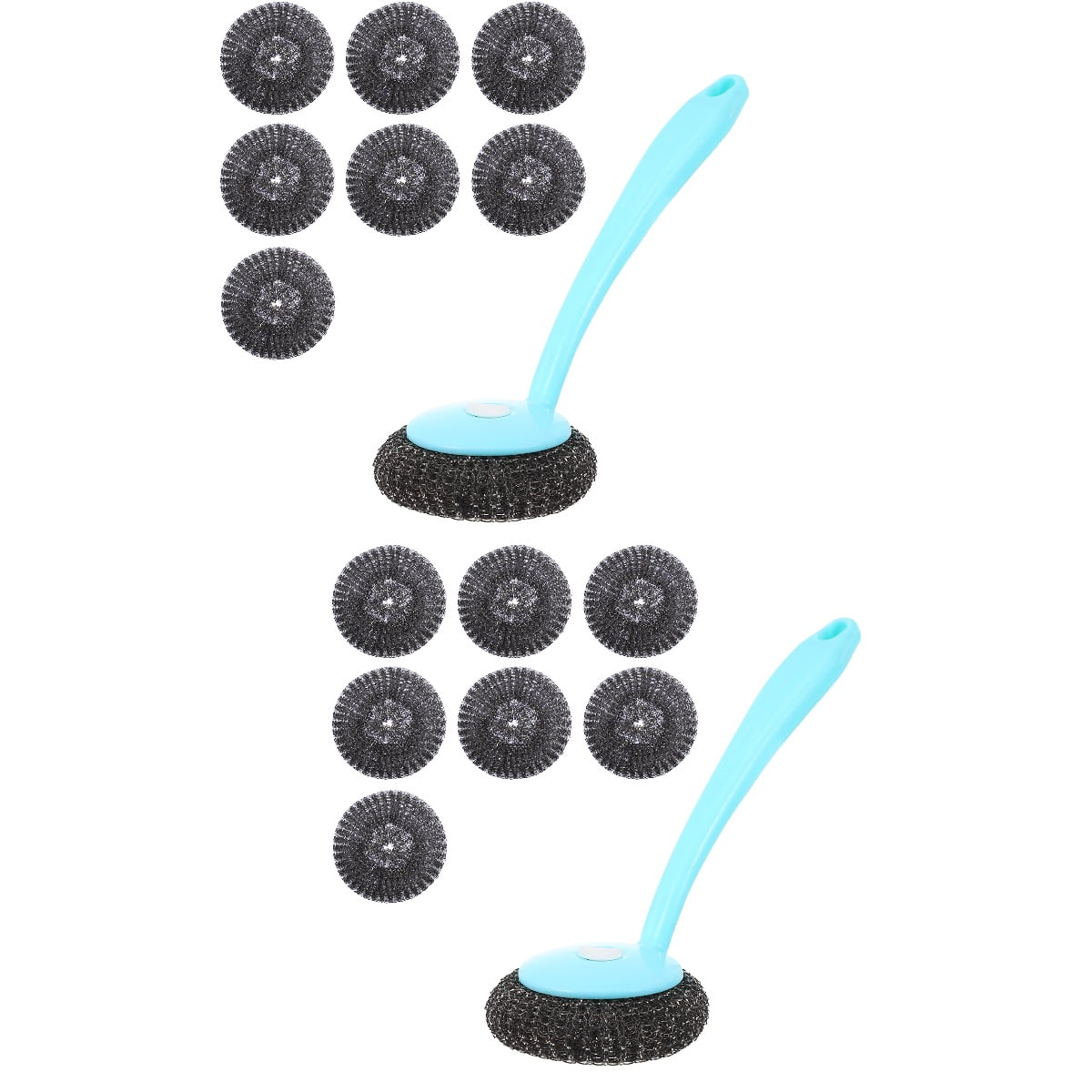 HOMEMAXS 2 Sets Steel Wire Ball Brush Dish Washing Pot Washing Brush ...