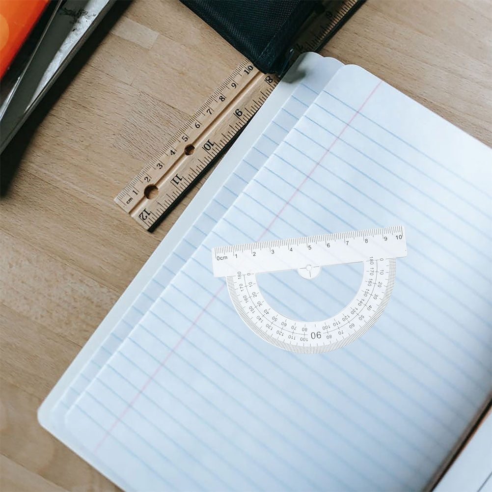 HOMEMAXS 2 Sets Straight Edge Ruler School Ruler Clear Plastic ...