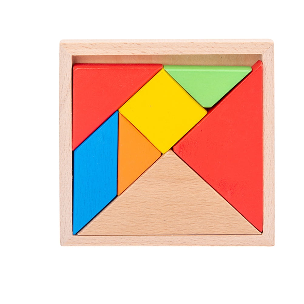 MOKKHNB Kids Toys Tangram Jigsaws Multi Colored 2 Sets - Walmart.com