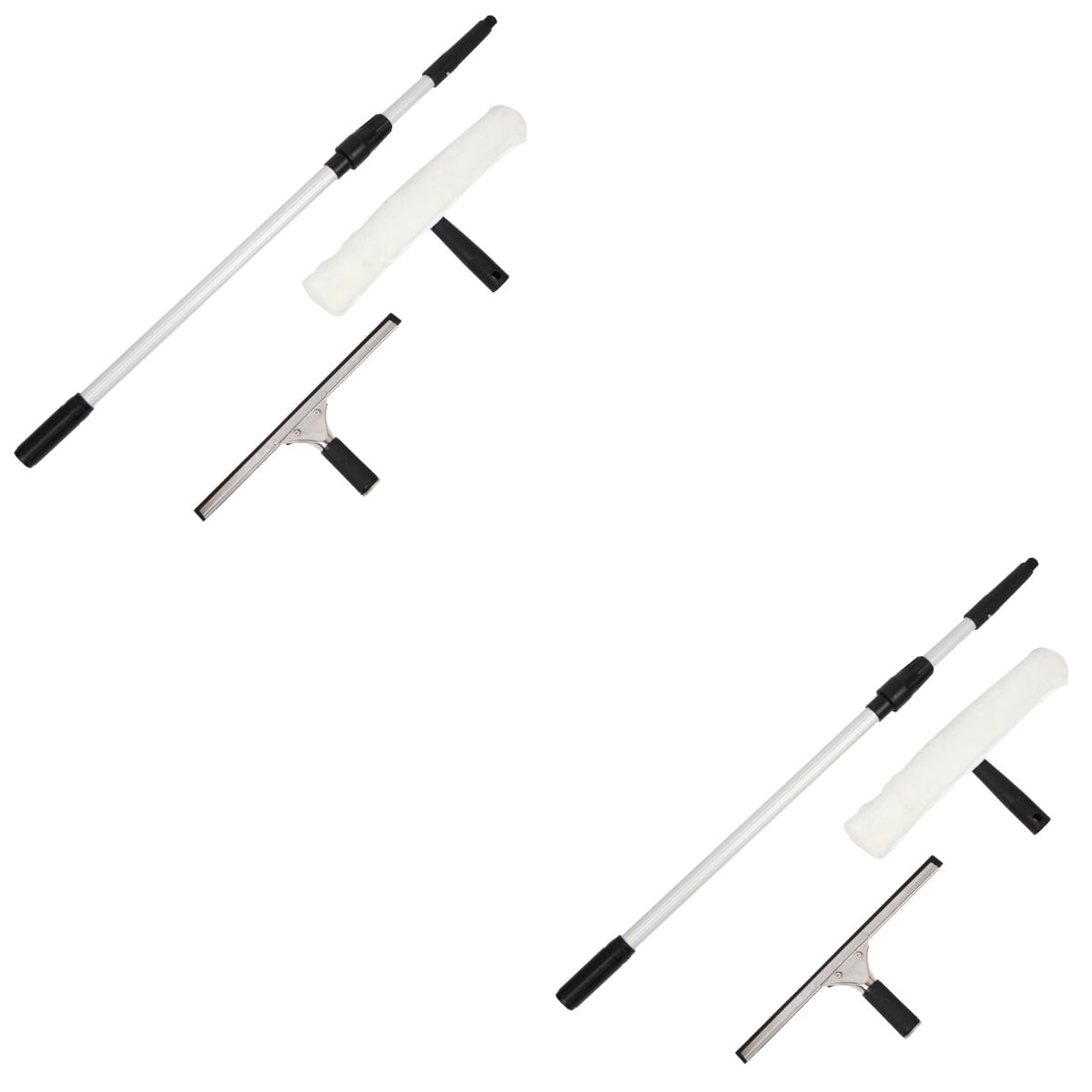 HOMEMAXS 2 Sets Telescopic Handle Squeegee Window Squeegee and Water Applicator Squeegee for ...