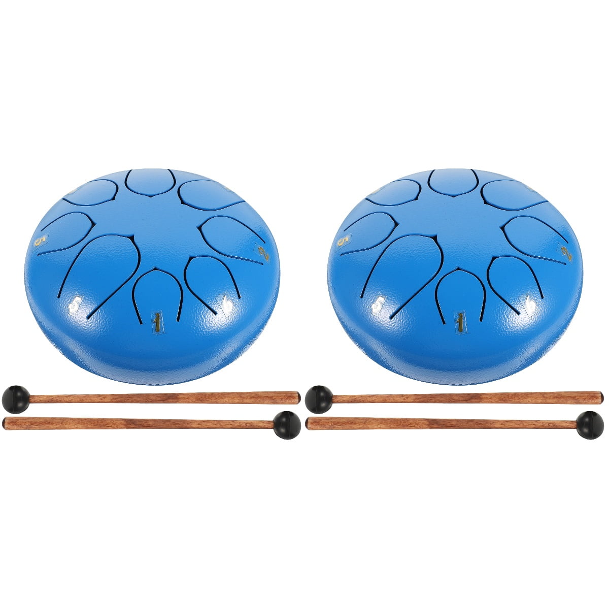 2 Sets Tongue Drum Hand Drum Percussion Instruments Hand Pan Drum for ...