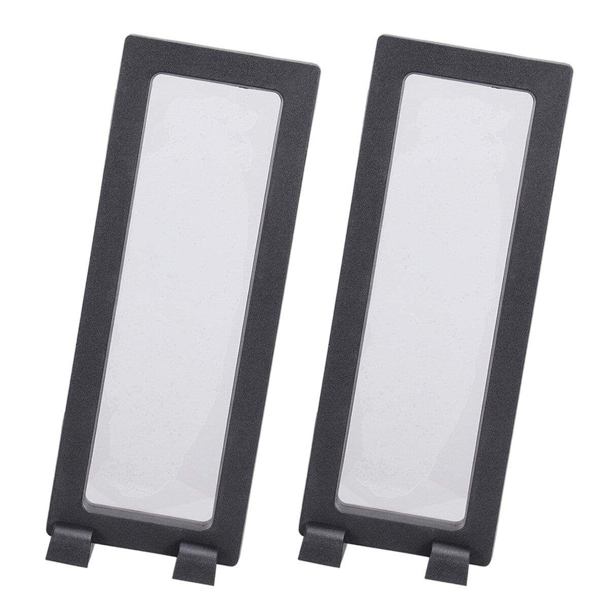GARVALON Stamps Floating Frame Shadow Box Display Case Black Plastic 2 ...