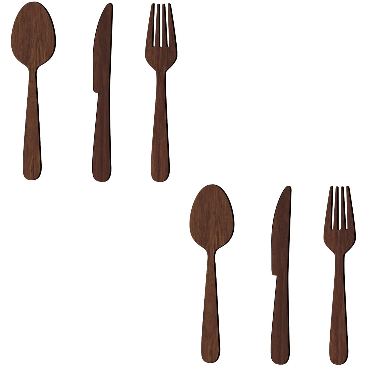 HOMEMAXS 2 Sets of Decorative Kitchen Decor Vintage Wall Utensils Sign ...