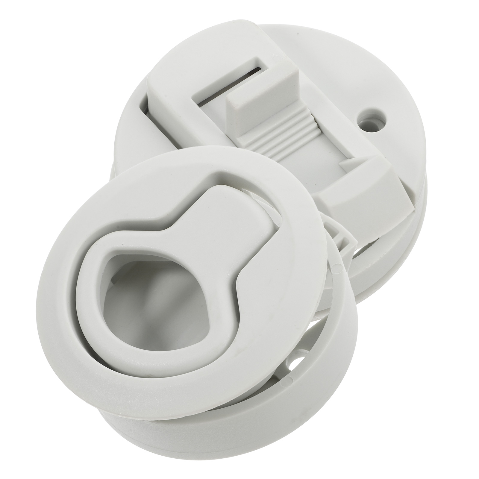 Round Slam Latches for Yacht with Flush Pull Design White Nylon and ...