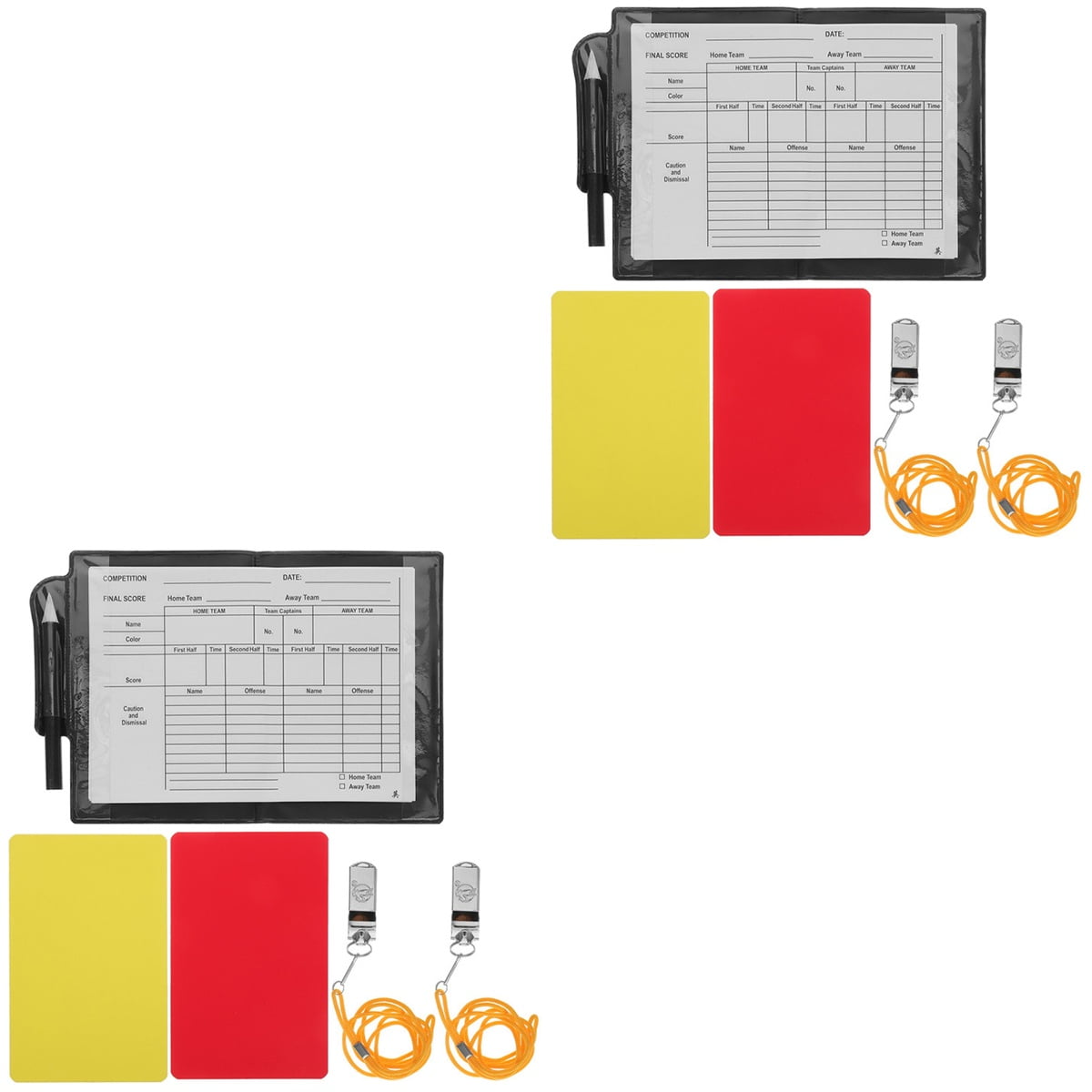 HOMEMAXS 2 Sets of Football Referee Kit Referee Cards with Referee ...