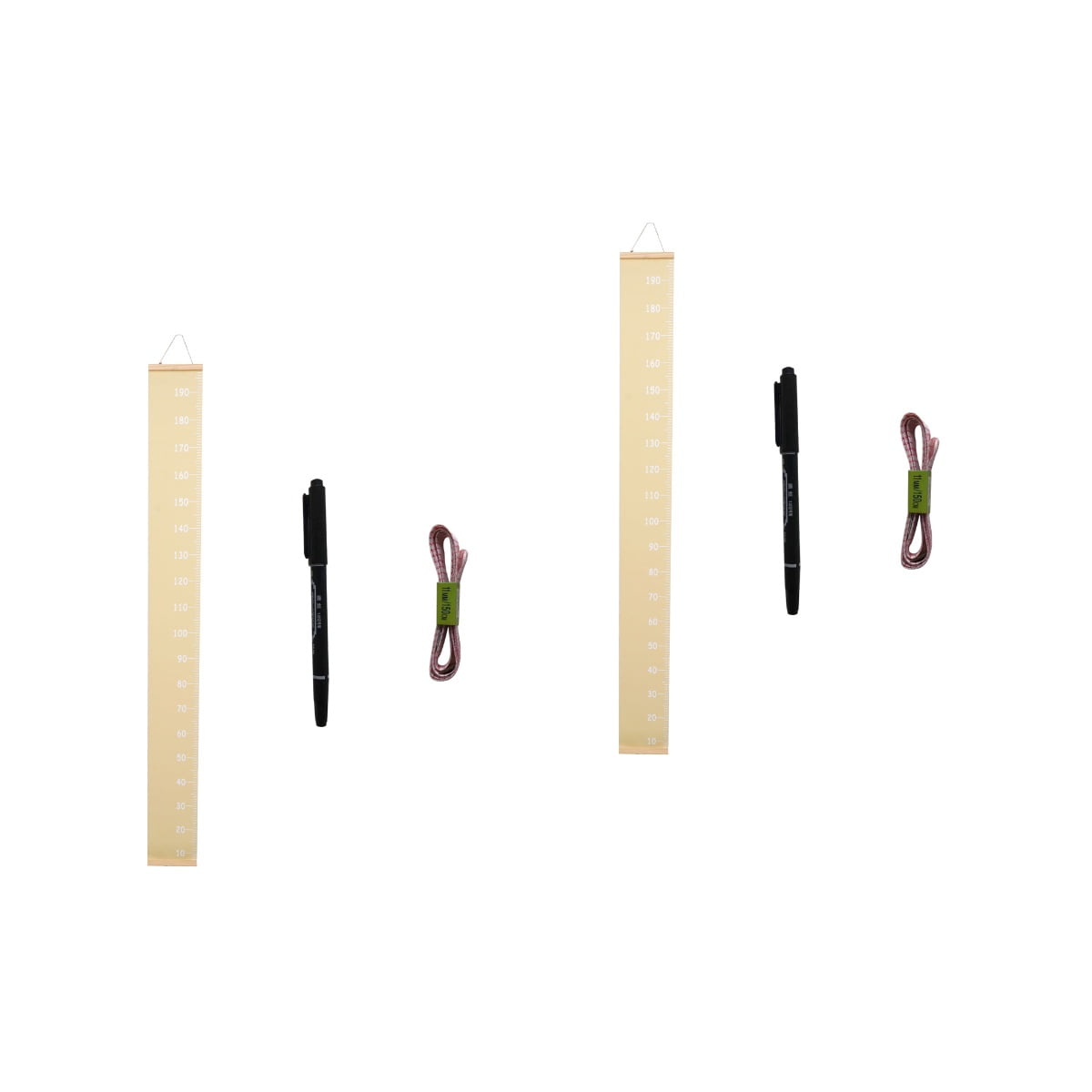 HOMEMAXS 2 Sets of Hanging Kids Height Measurement Ruler Kindergarten ...