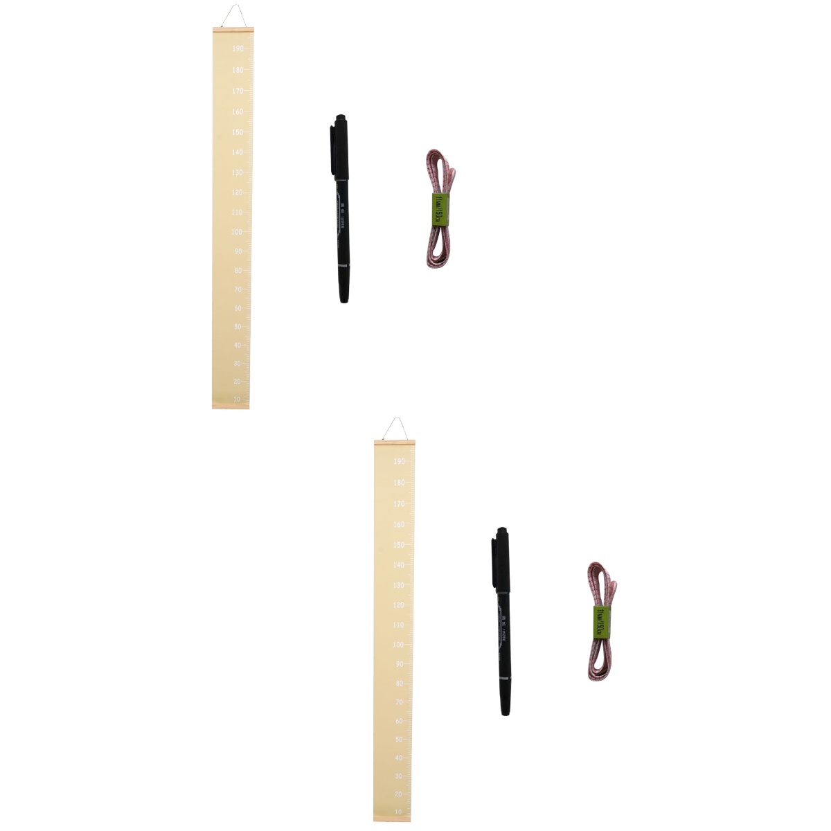 HOMEMAXS 2 Sets of Hanging Kids Height Measurement Ruler Kindergarten ...