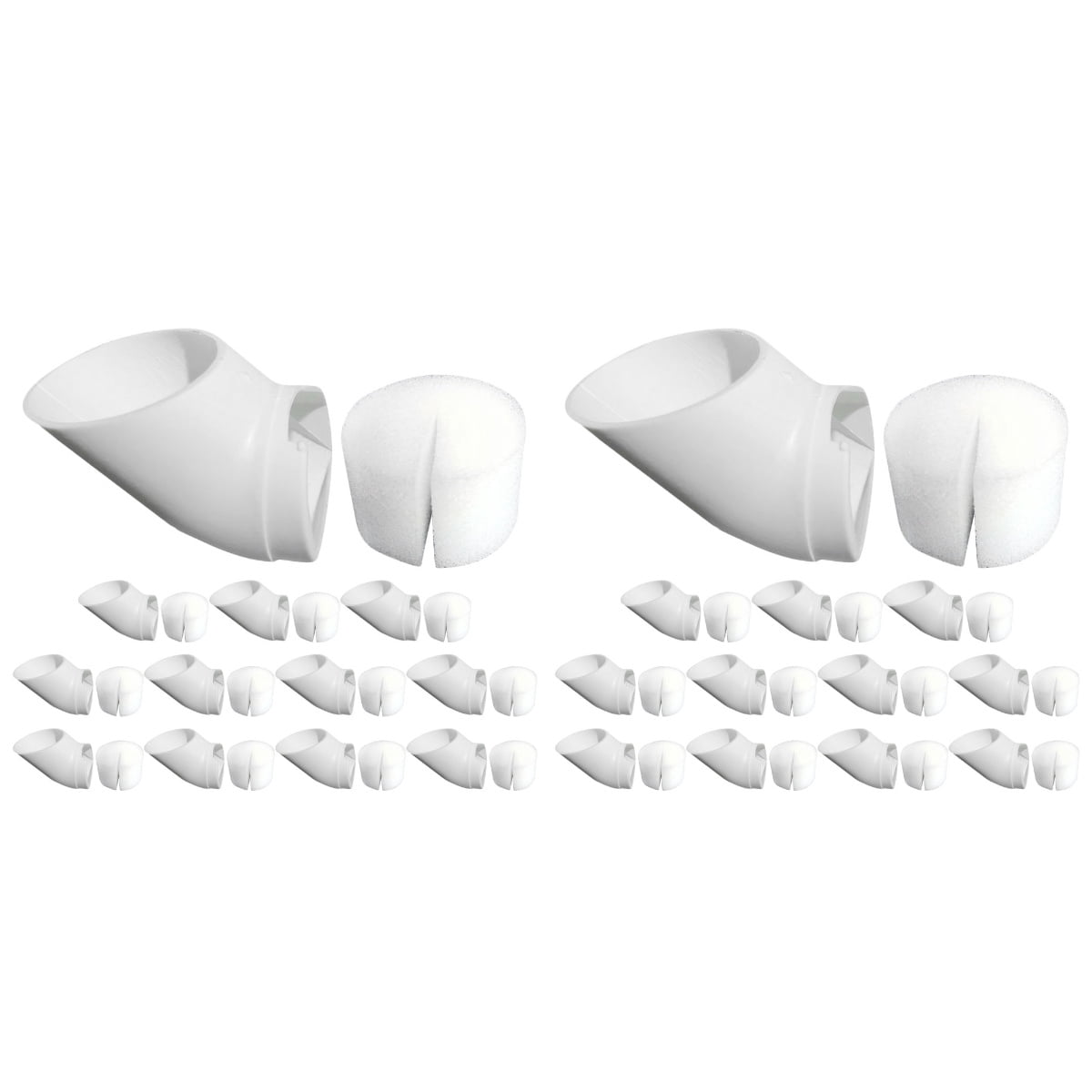 HOMEMAXS 2 Sets of Hydroponic Tower Sponge Plastic Cups Hydroponic ...