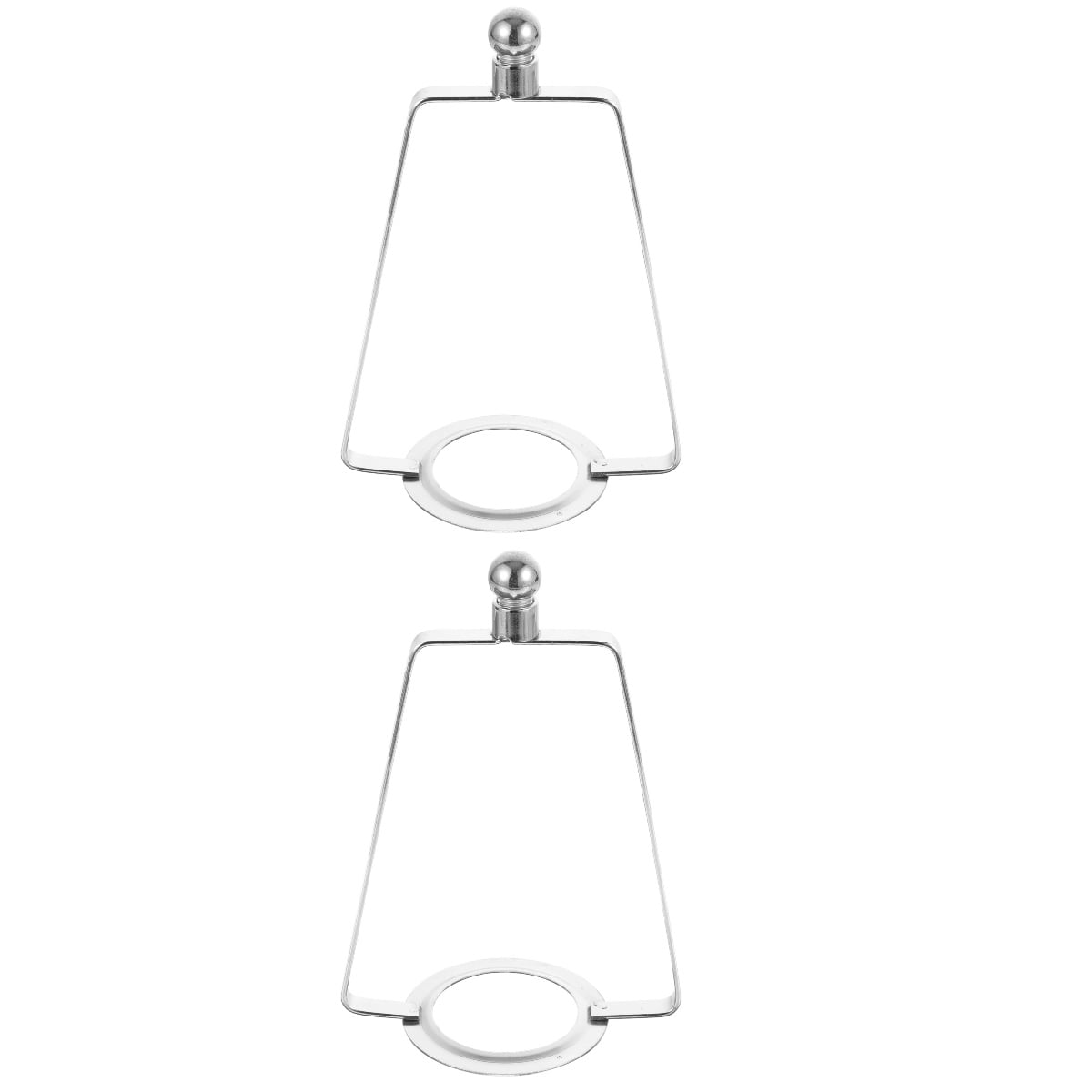 HOMEMAXS 2 Sets of Metal Lamp Harp Hanging Lamp Bracket Lampshade ...
