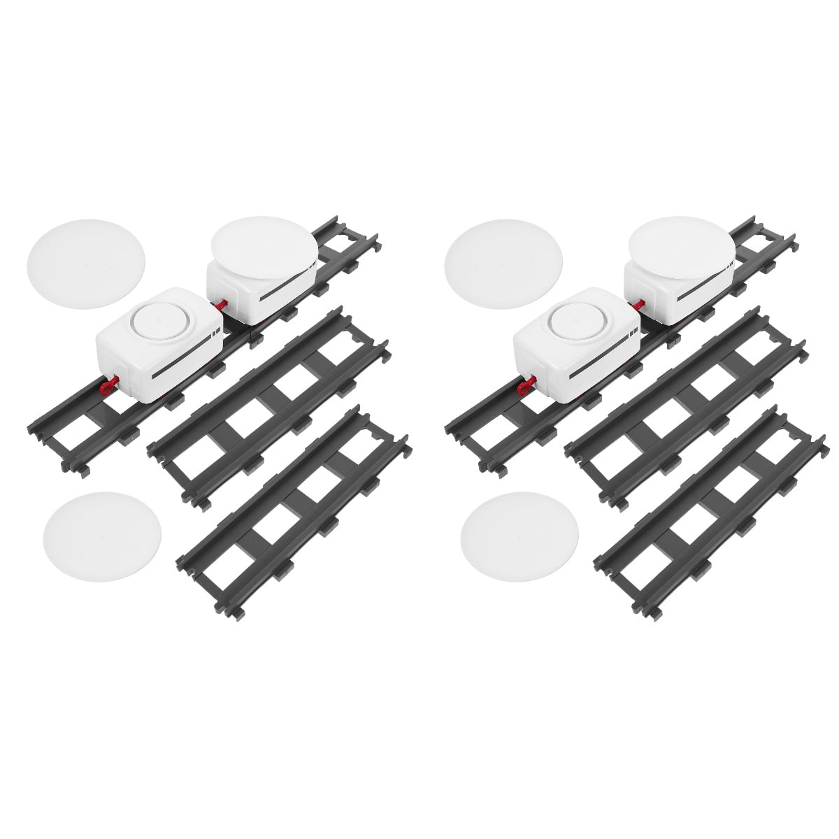 HOMEMAXS 2 Sets of Rotating Set Table Food Train Electric Train Toy ...