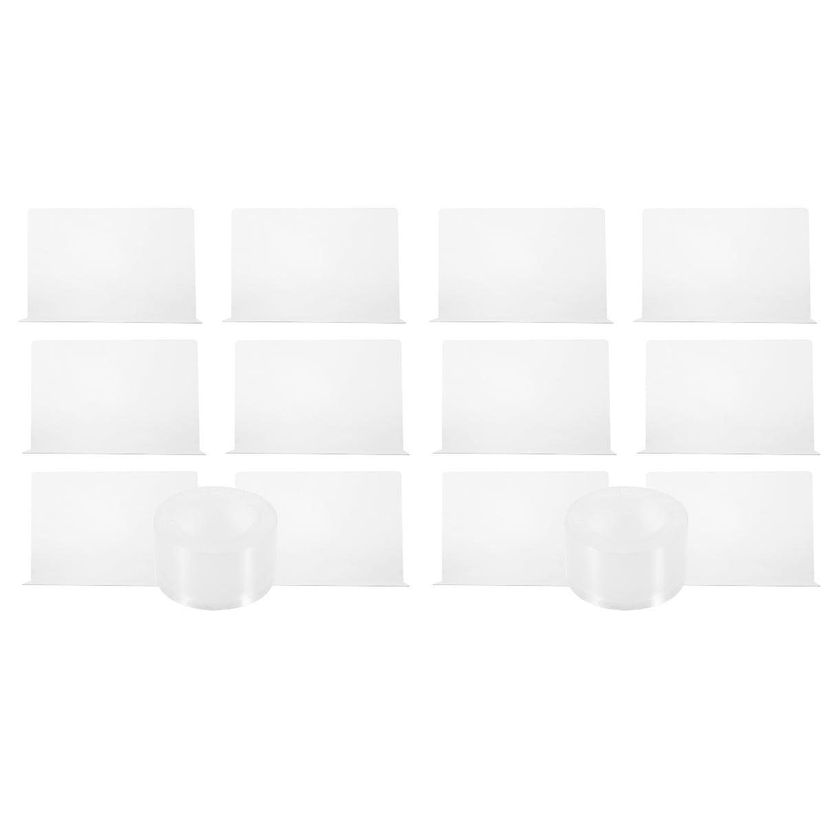 HOMEMAXS 2 Sets of Self-adhesive Closet Divider Shelf Separators in ...