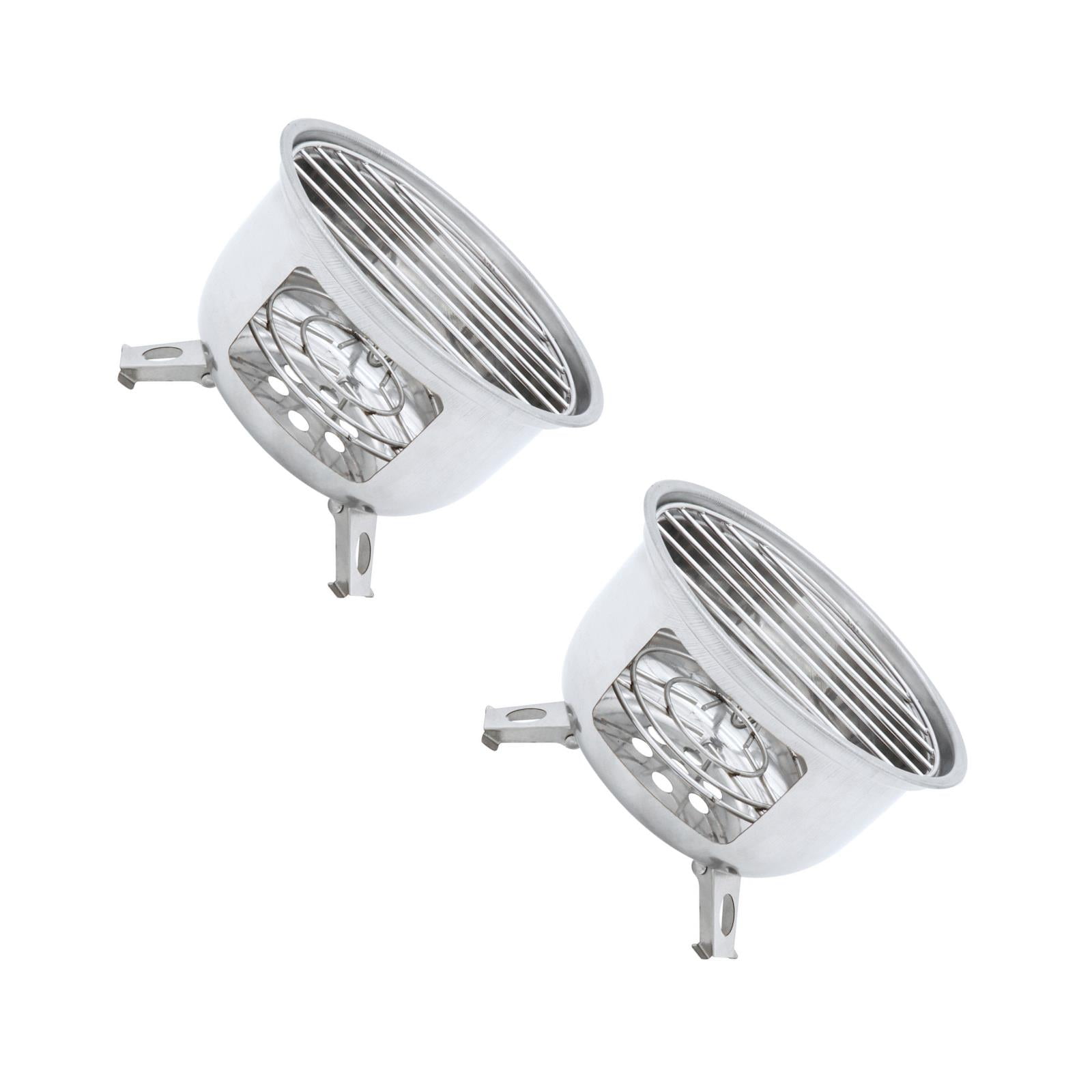 HOMEMAXS 2 Sets of Small Barbecue Stove Round Camping Grill Outdoor ...