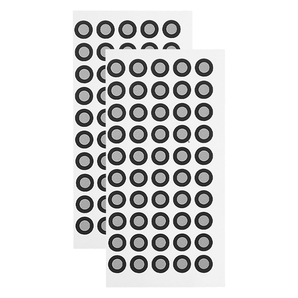 2 Sheets 3d Scanner Marker Reflective Markers 1.00X1.00X0.05CM Black ...