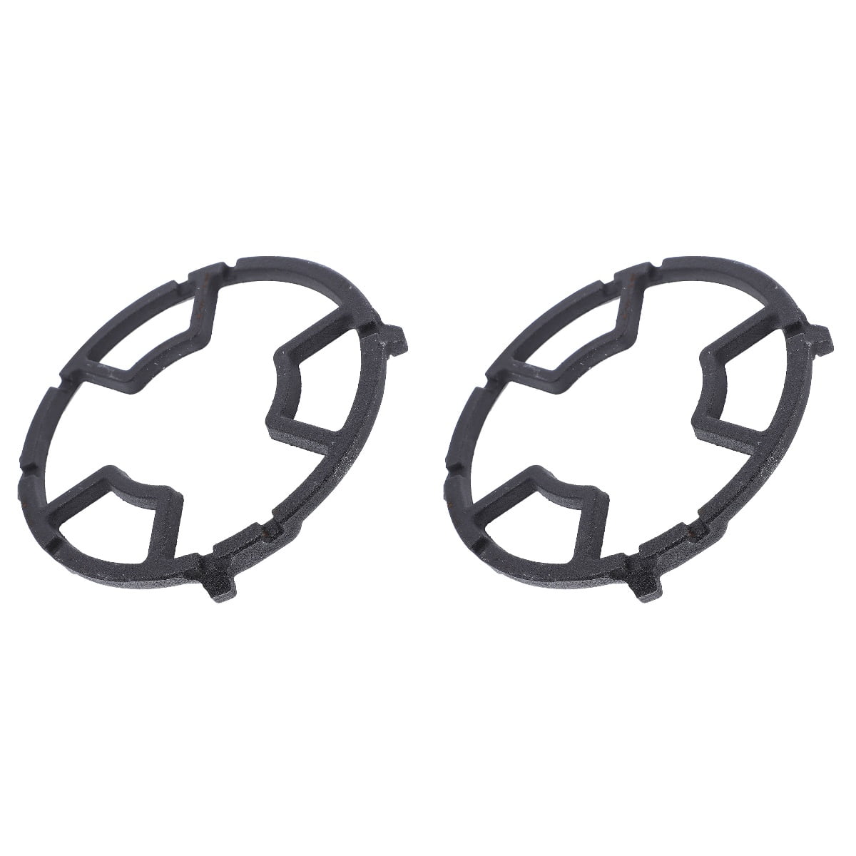 HOMEMAXS 2 pcs Cast Iron Wok Ring Gas Stove Burner Grate Non-slip Wok ...