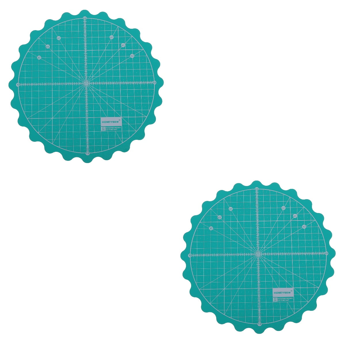 HOMEMAXS 2 pcs Fabric Rotating Mat Self-Healing Round Rotating Rotary ...