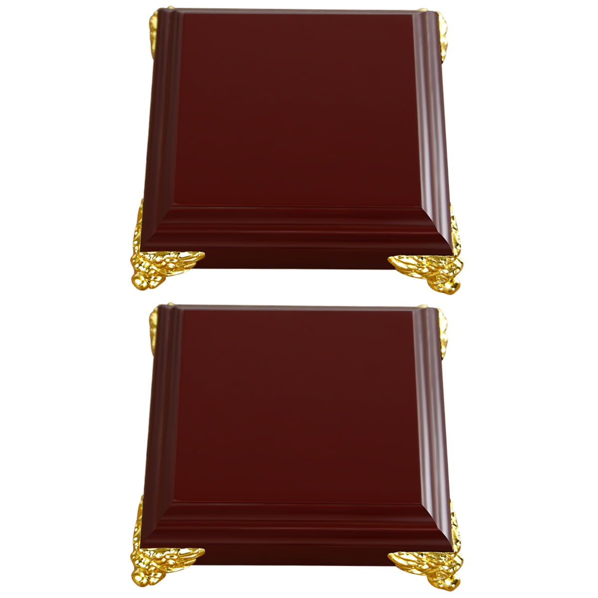 HOMEMAXS 2 pcs Wooden Storage Base Craft Holder Decorative Flowerpot ...