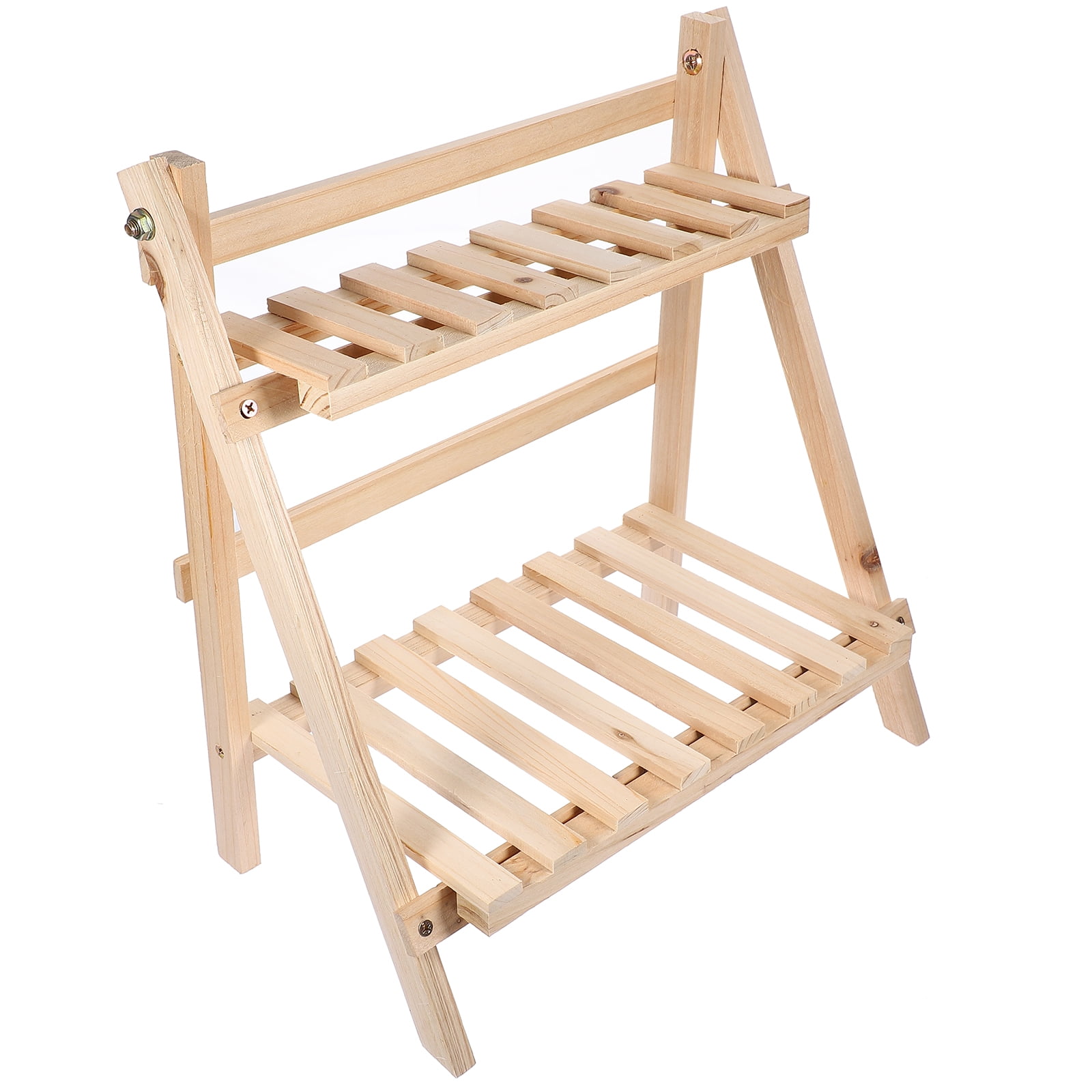 HOMEMAXS 2-tier Plant Storage Stand Balcony Display Rack Student ...
