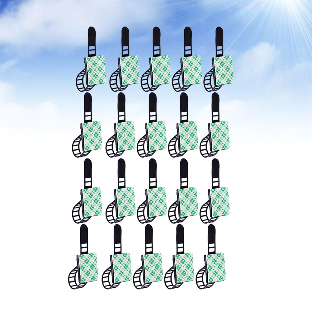 20 PCS Adjustable Cable Tie Self Adhesive Wire Fixer Cord Cable Wire ...