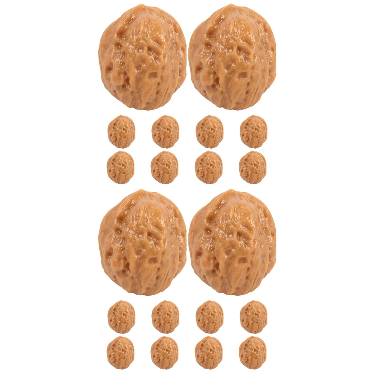 HOMEMAXS 20 PCS Artificial Nuts Decorations Realistic Faux Nuts ...