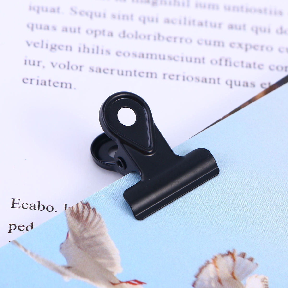 20 PCS Copper Clip Paper Clamp Mini Binder Clips Binders Black ...