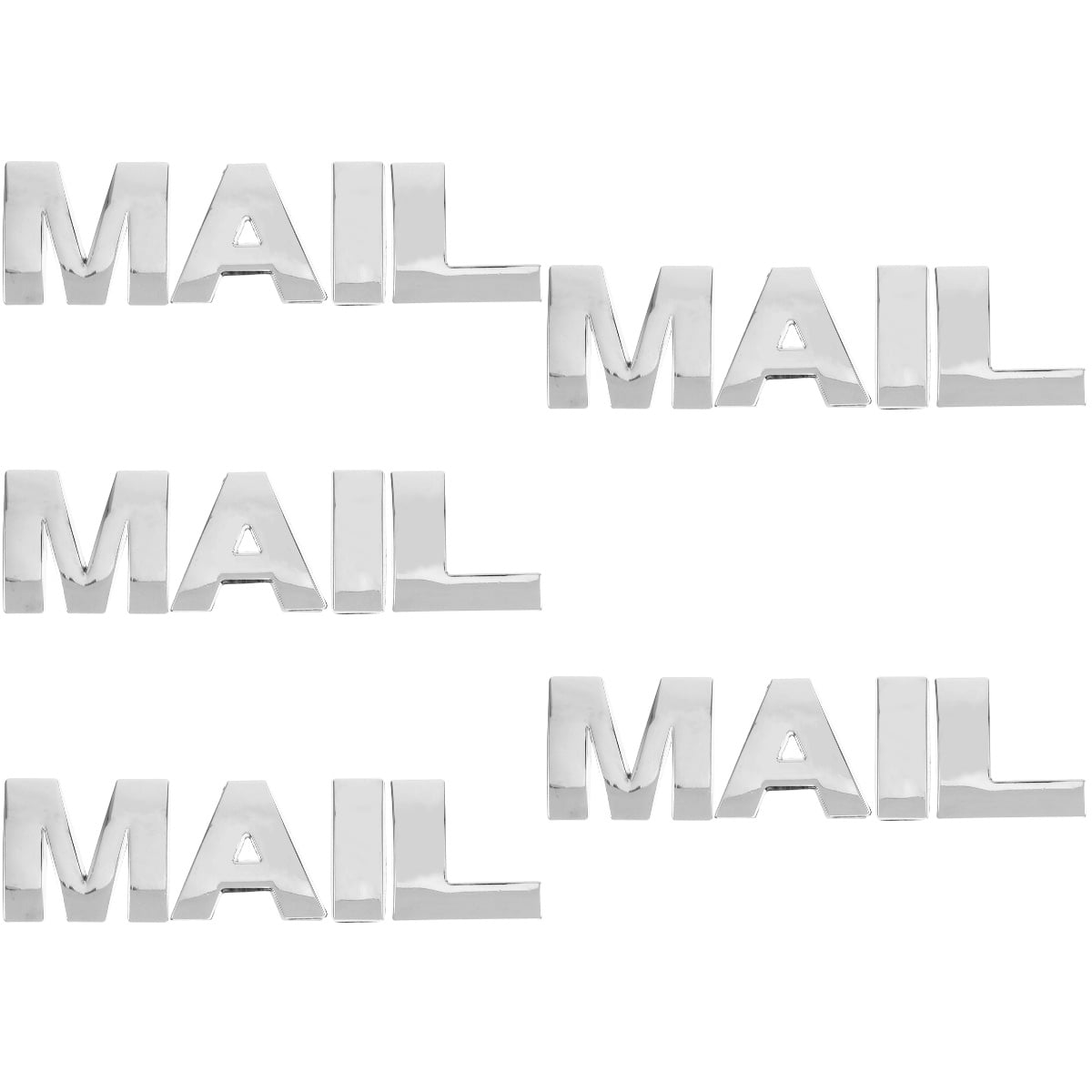 HOMEMAXS 20 Pcs 3D Letters Metal Letters Mailbox Letters Small Metal ...