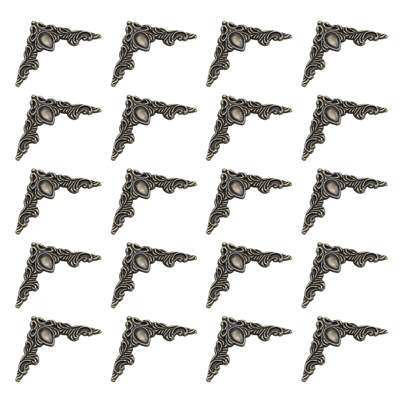 HOMEMAXS 20 Pcs Angle Corner Brackets Book Sticker Corner Protectors ...
